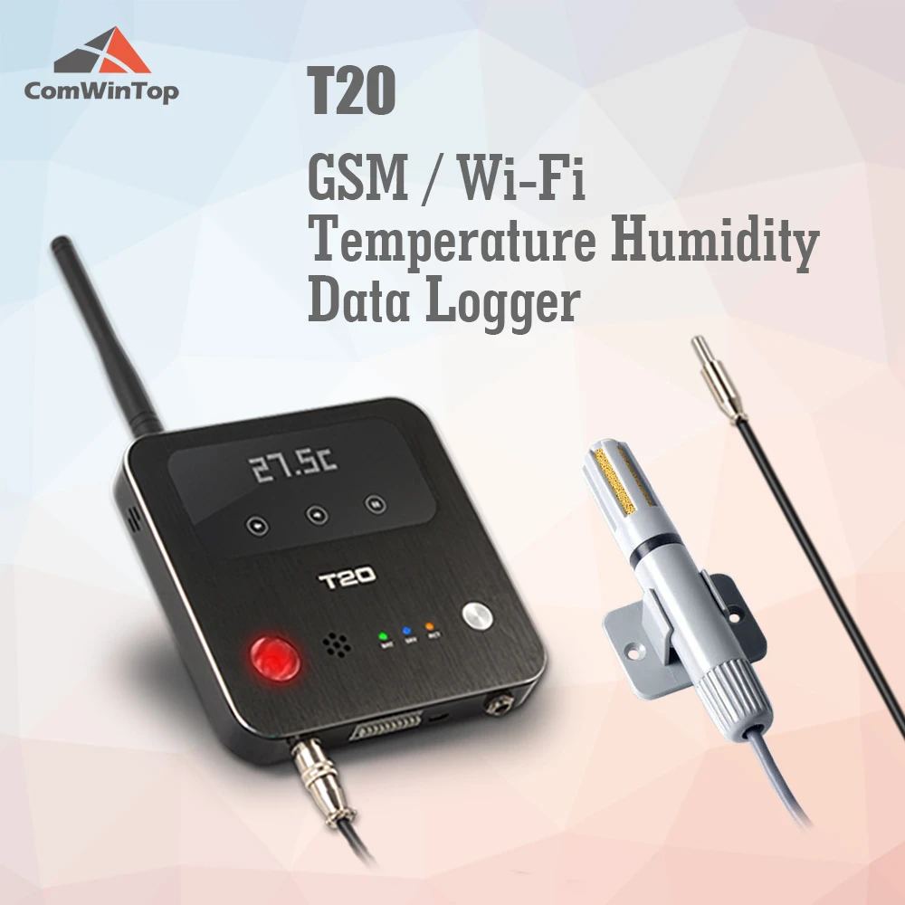 T20 Wireless Gsm 3g 4g Wifi Temperature Humidity Alarm Controller Data Logger - Iot Accessories ...