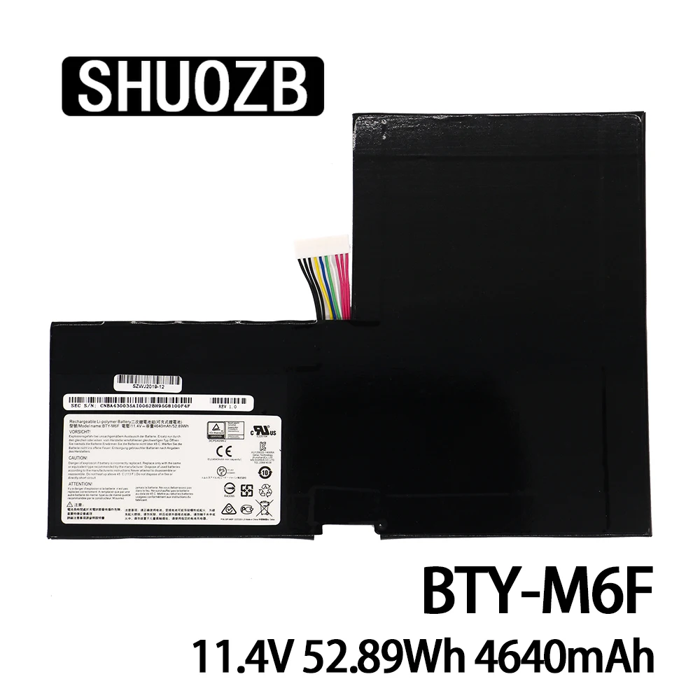 BTY M6F MSI GS60 2PL 2QE 6QE 6QC MS 16H2 2PE MS 16H4 2QC 2QD 6QC 257XCN ...