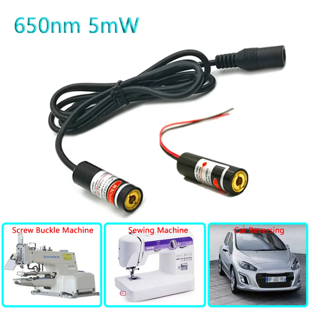 650nm-5mW-3V-5V-Red-Laser-Pointer-Dot-Industrial-Grade-Focusable-Laser ...
