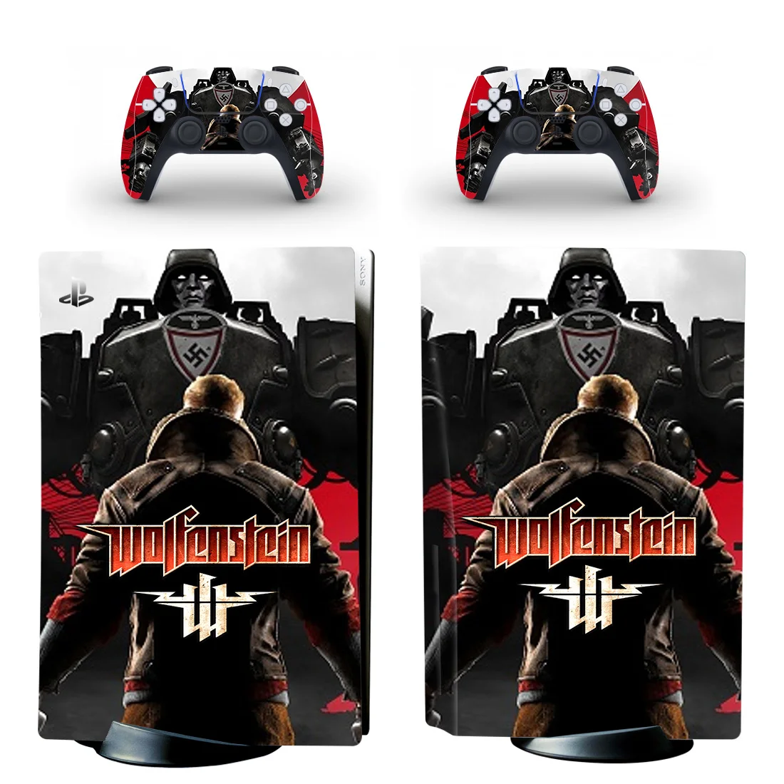 PS5 Disk Skin Sticker Vinyl Castle Wolfenstein PS5 Standard Disc ...