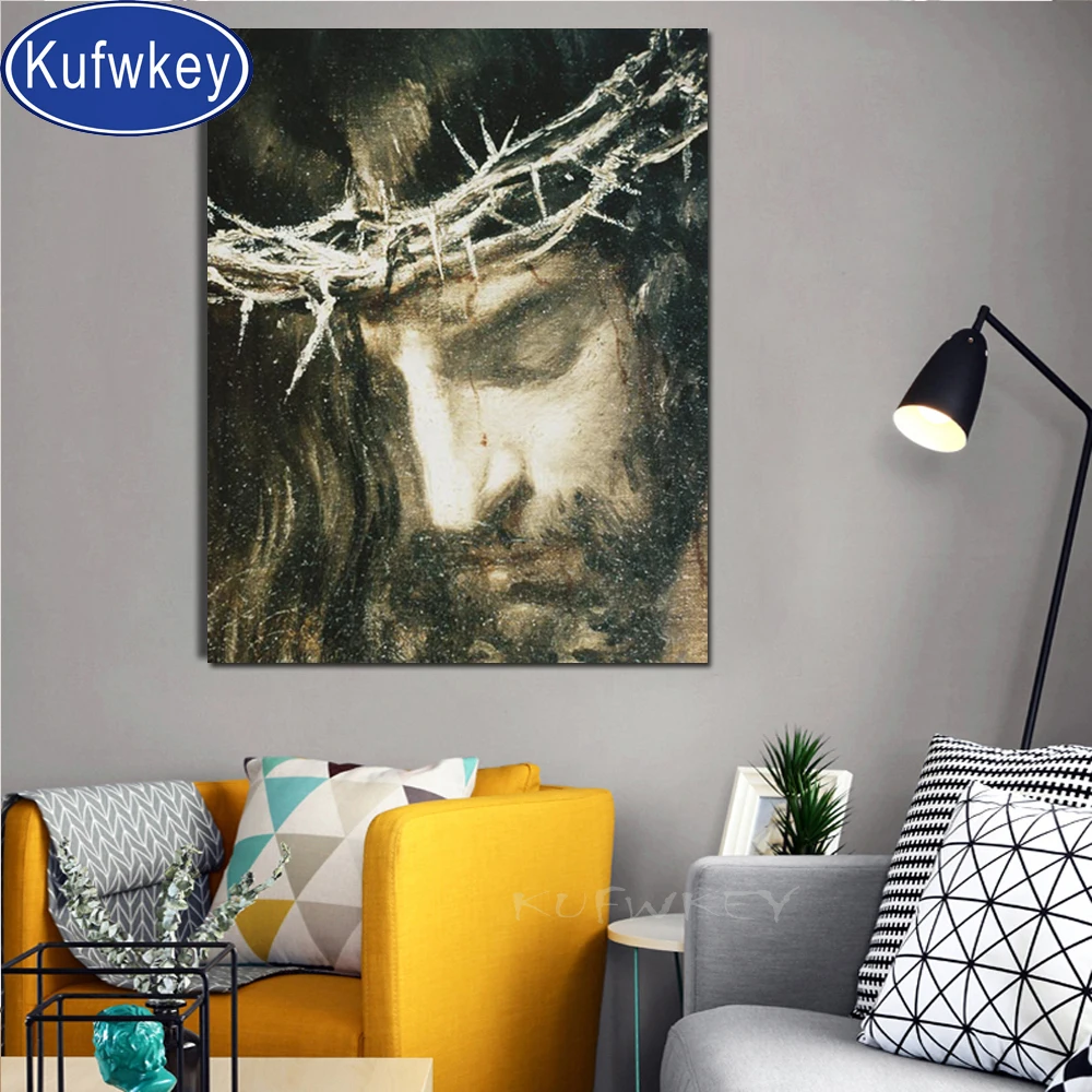Full Round Diamond Painting Lord Jesus Art 5d Cross Stitch Set Diamond ...