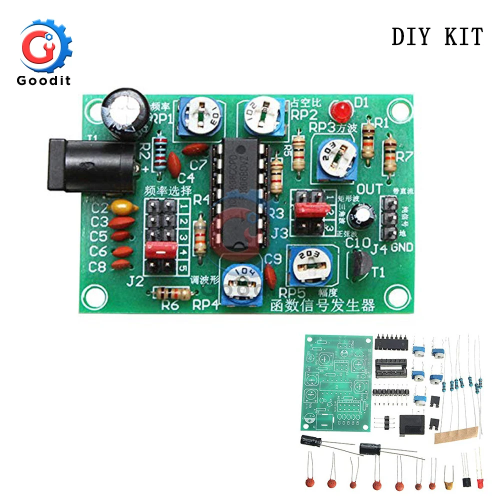 ICL8038 Function Signal Generator Kit Multi channel Waveform Generated ...