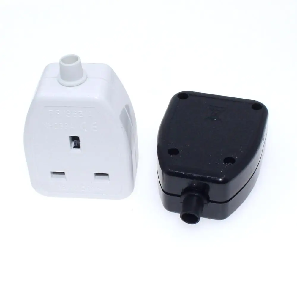 13A 250V UK British Standard Female Socket Power Adaptor Detachable ...