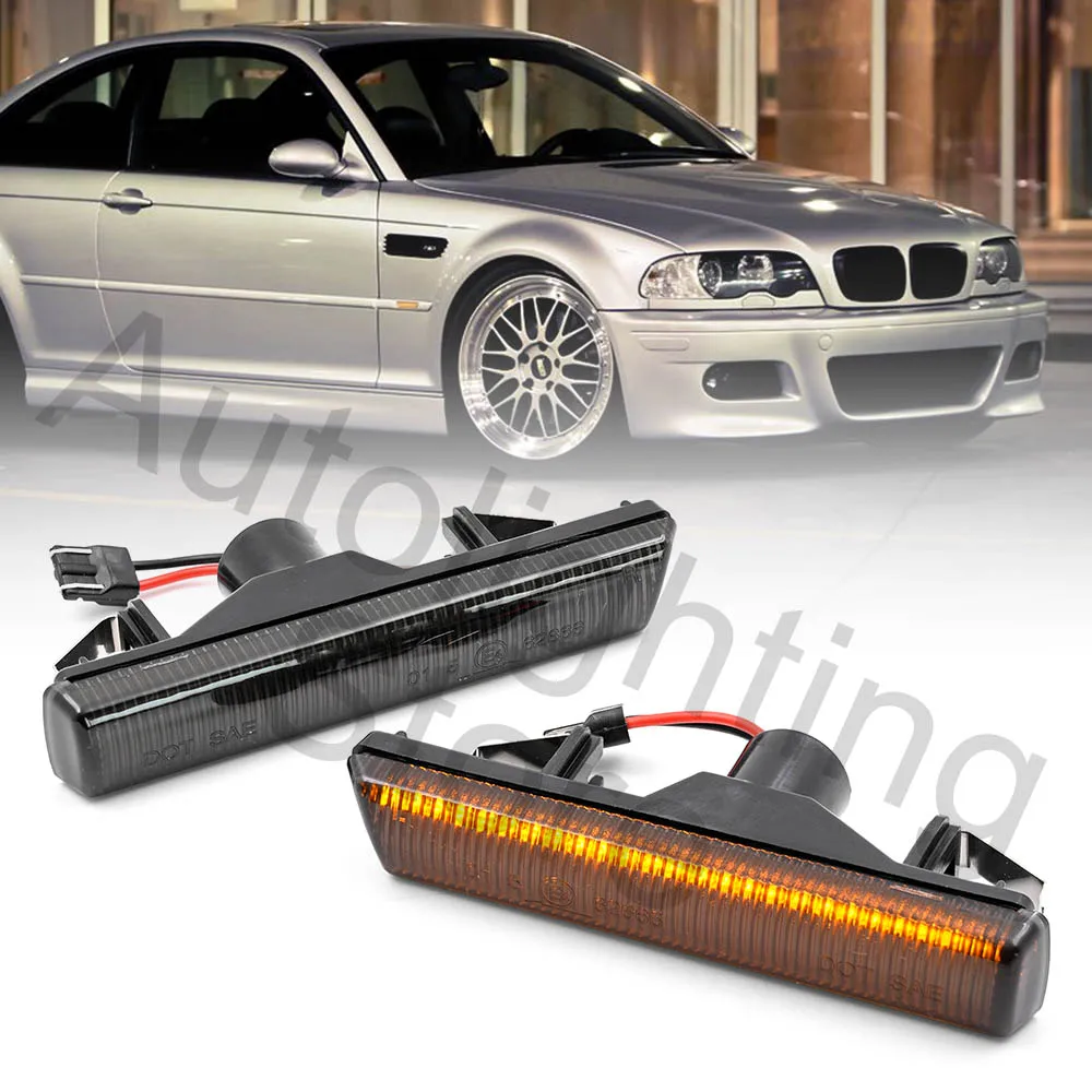 2pc-LED-Side-Marker-Flash-Lamps-Turn-Signal-Indicator-Blinkers-Light ...