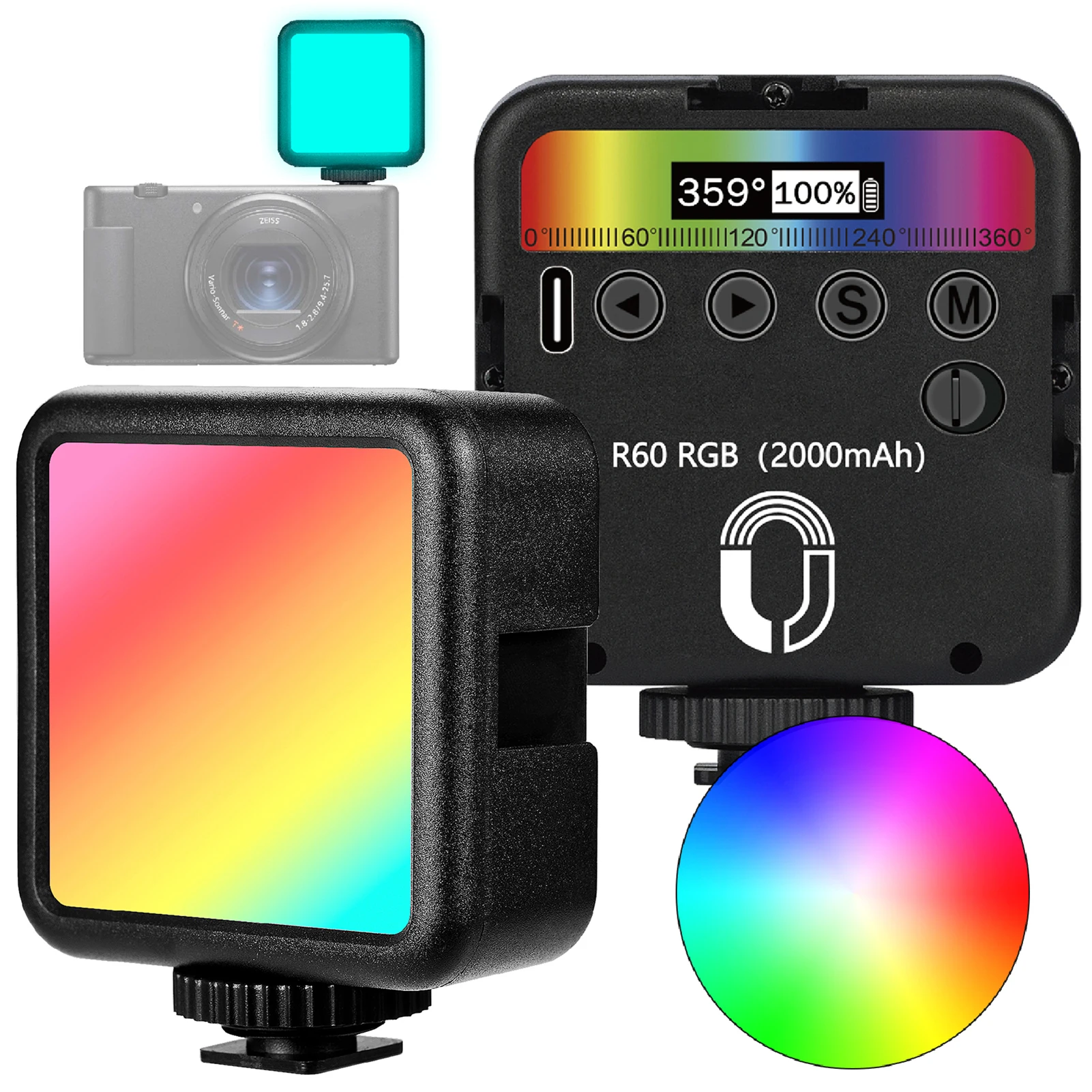 Mini Rgb Photography Light Led Video Light Portable Fill Light Bi-color ...