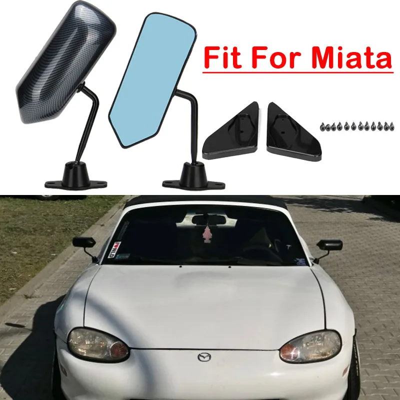 Custom GP Carbon Race Small Mirrors Auto Bike F1 Type Kit Side Wing ...