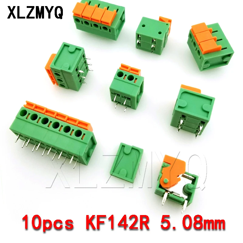 10pcs KF142R 5.08mm PCB Spring Terminal Block KF142R 5.08 2P 3P 4P 5P ...