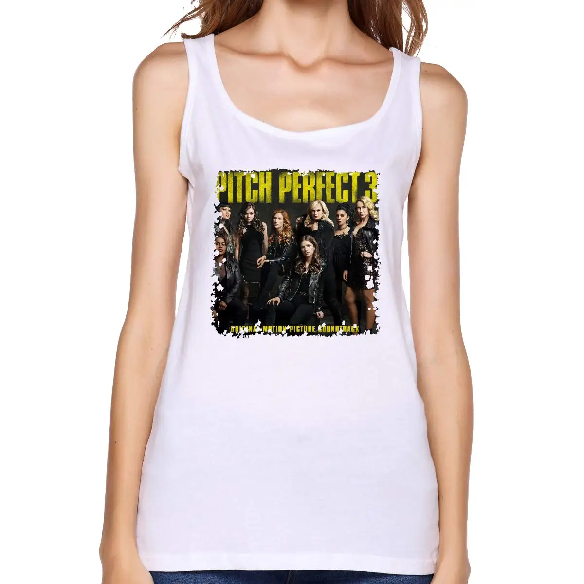 Fghfg pitch perfeito feminino sem mangas em torno do pescoço verão ...