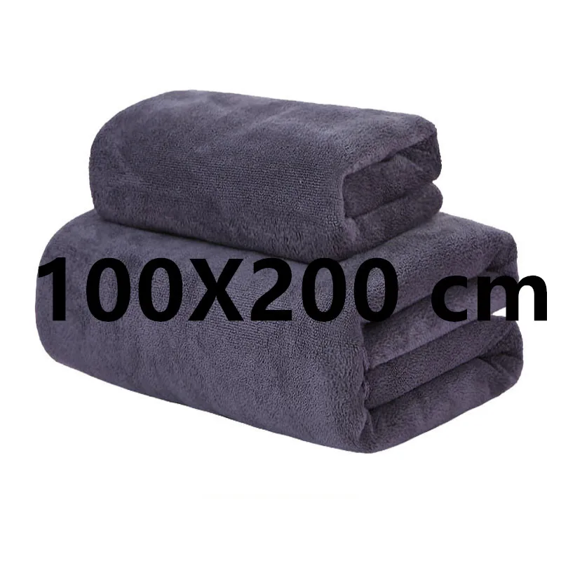 100X 200 cm microfiber luxury bath towel, quick-drying bath towel ...