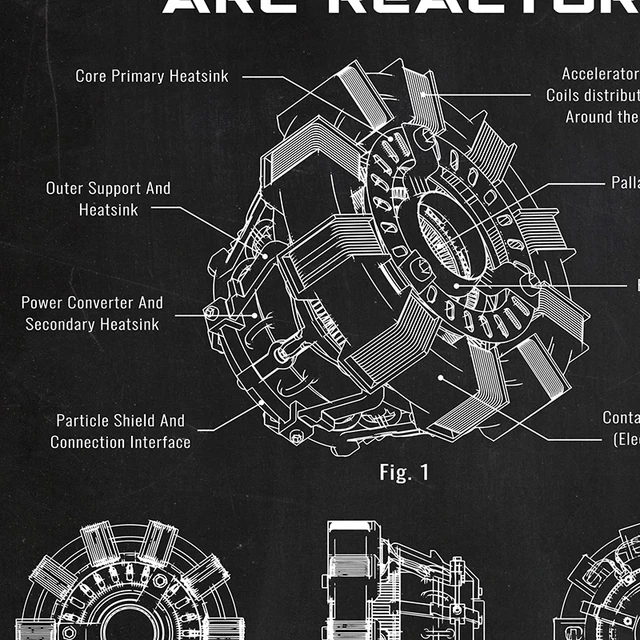 Ironman Arc Reactor Blueprints