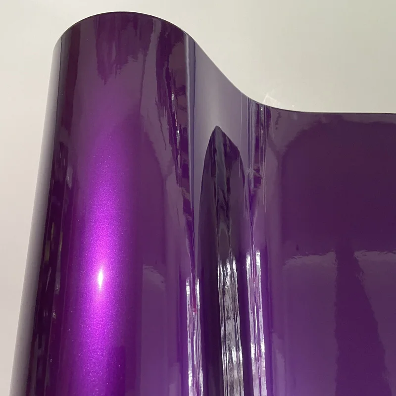 Glitter-Gloss-Candy-Metallic-Purple-Vinyl-Sheet-DIY-Adhesive-Car-Wrap ...