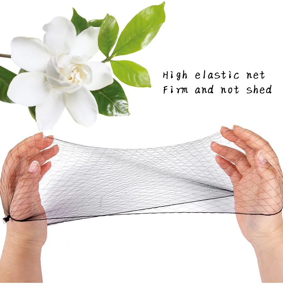Filet à Cheveux en Nylon Noir,Bord artificiel astique Invisible,de ...
