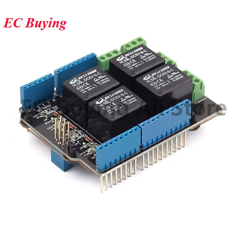 Para Arduino Relé Escudo V3.0 Vias Canal Placa De Expansão Controle ...