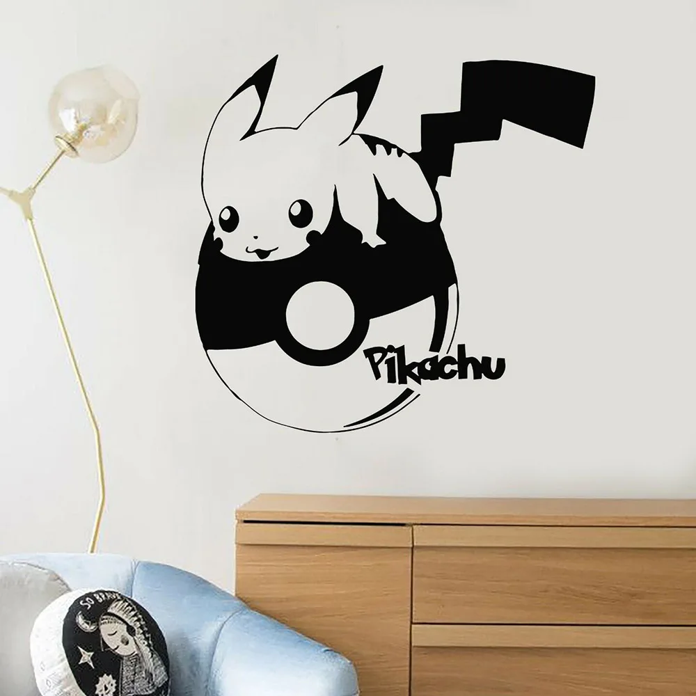 Pikachu Pokemon Vinyl Decal Wall Stickers - KawaiiMerch.com