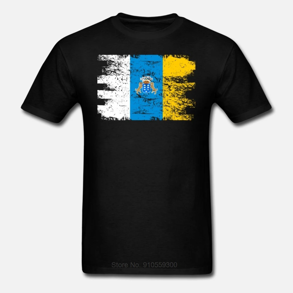 Men T Shirt Canary Islands Shirt Gift Country Flag Patriotic Travel ...