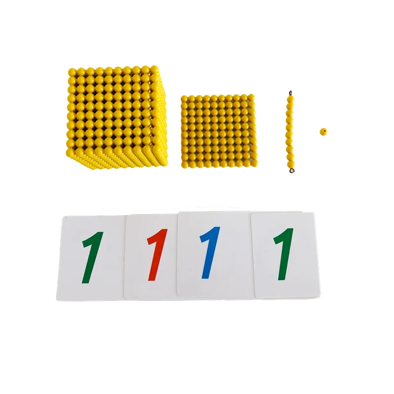 Math Learning Tools Montessori Golden Bead Decimal System – Math ...