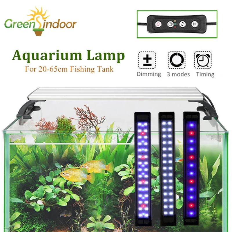 Aquarium Light LED Fish Tank 20 65CM Light Underwater Leds Fish Lamp ...