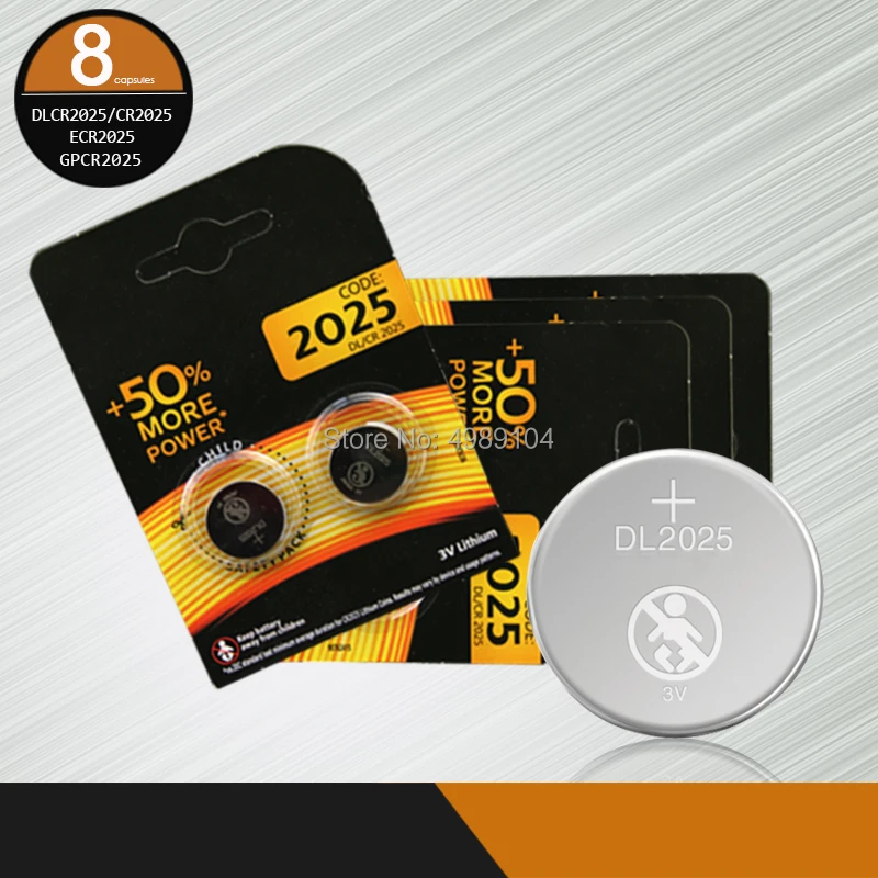 8 шт. Фирменная Новинка батарея для DURACELL DLCR2025 CR2025 ECR2025 ...