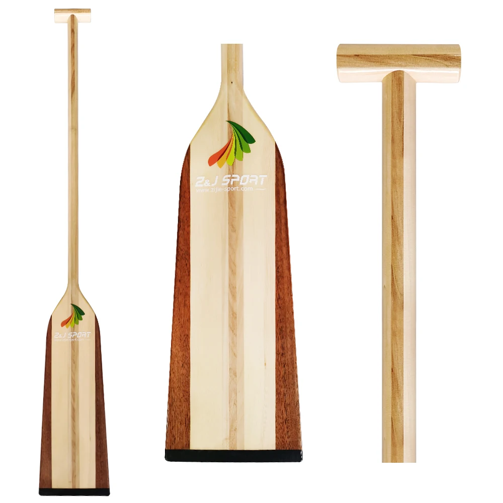 ZJ SPORT IDBF Approved Wooden Dragon Boat Paddle With Fiberglass ...