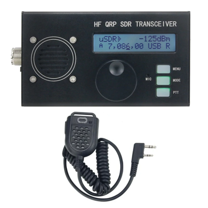 Carhar 10W Max USDX 8 Band SDR Alle Modi USB AM LSB FM HF SSB QRP Transceiver QCX-SSB mit Akku ...