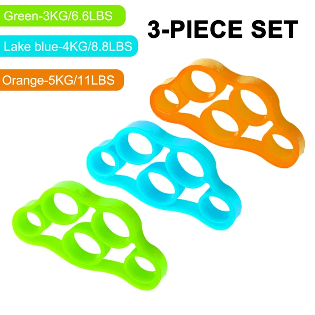3PCS Finger Gripper Silicone Hand Gripper Resistance Band Hand Grip ...