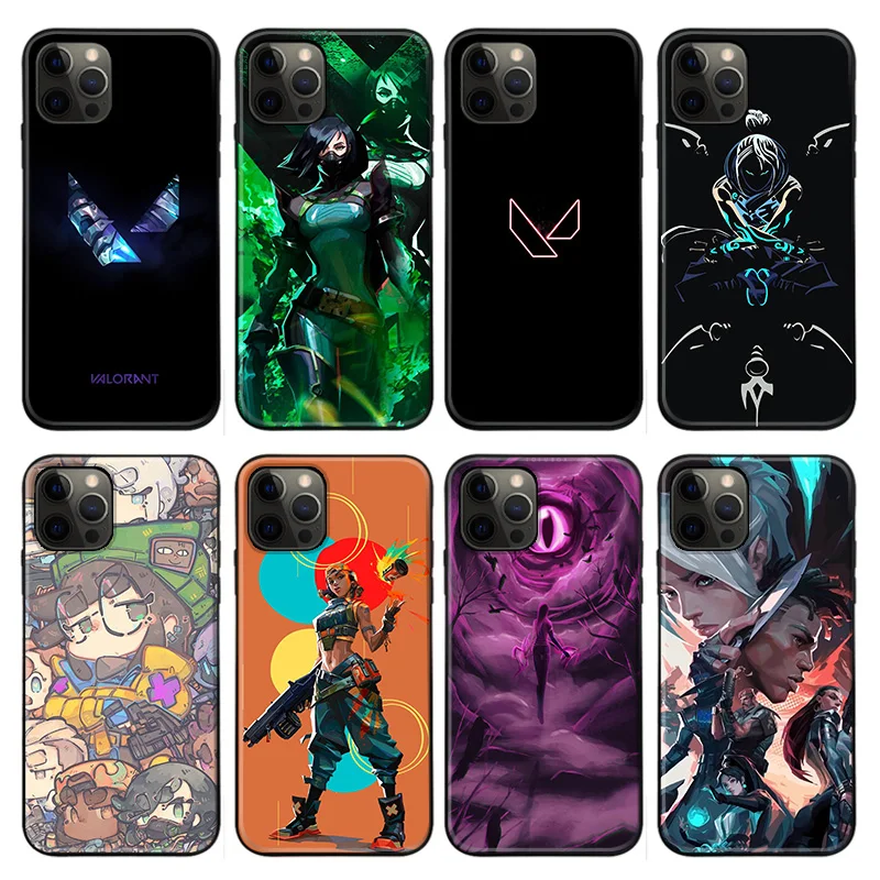 Valorant-Jett-Rayna-Black-TPU-Silicone-Soft-Phone-Case-For-iPhone-11-12 ...