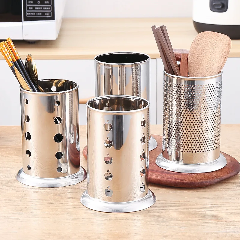 Stainless Steel Chopstick Storage Rack Shelf Basket Knife Fork Spoon ...