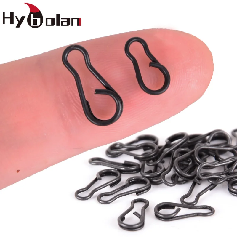 HYBOLAN-50pcs-Fishing-Snap-Clips-Quick-Connector-Change-Carp-Fishing ...
