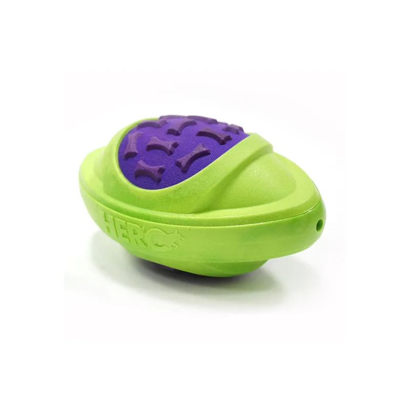 CAITEC Dog Toys Football for Dogs Floatable Squeaky Hard and Firm Fit ...