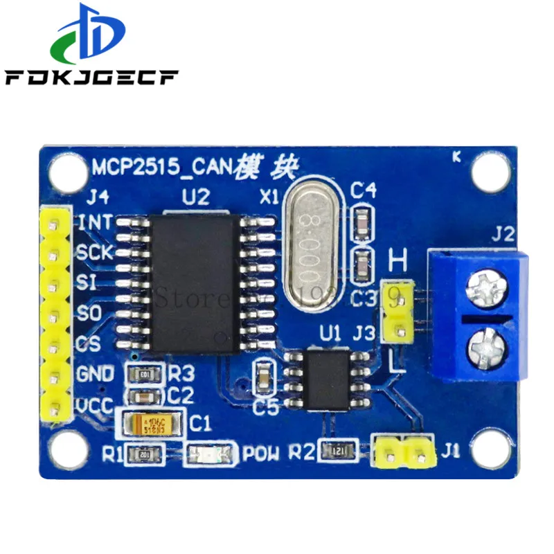 Módulo conductor de Bus MCP2515, placa TJA1050, receptor SPI para 51 MCU, módulo de interfaz de ...