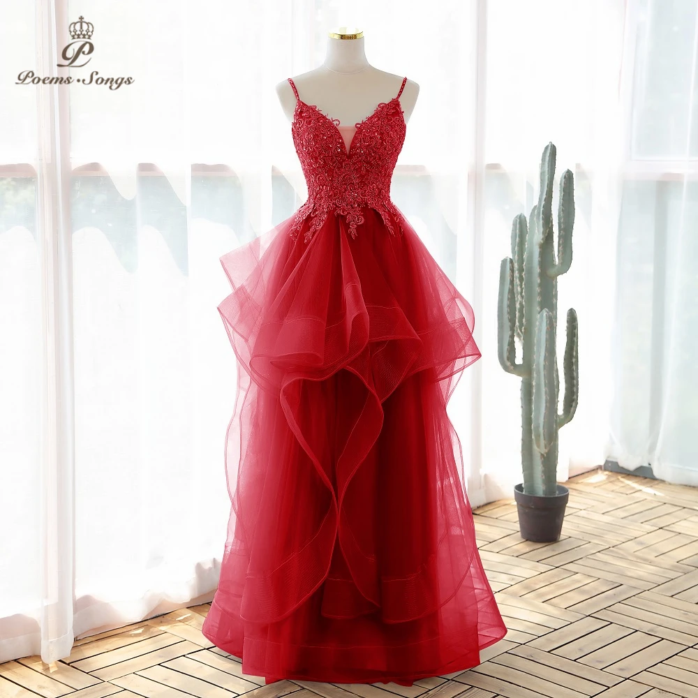 Beautiful-Sexy-Red-color-Evening-dress-prom-dresses-evening-gowns ...