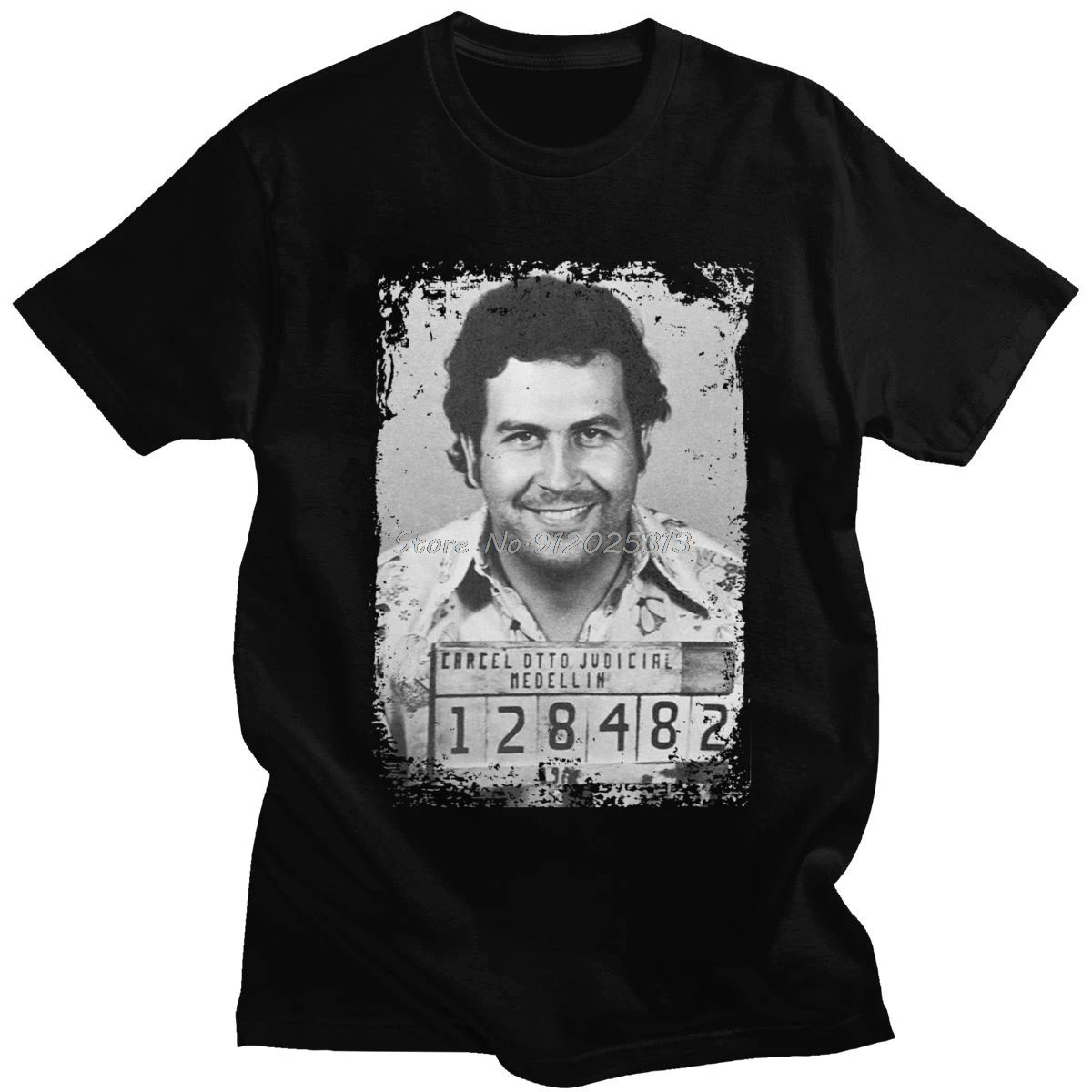 Vintage-Pablo-Escobar-T-Shirt-Men-Soft-Cotton-Casual-T-shirt-Short ...