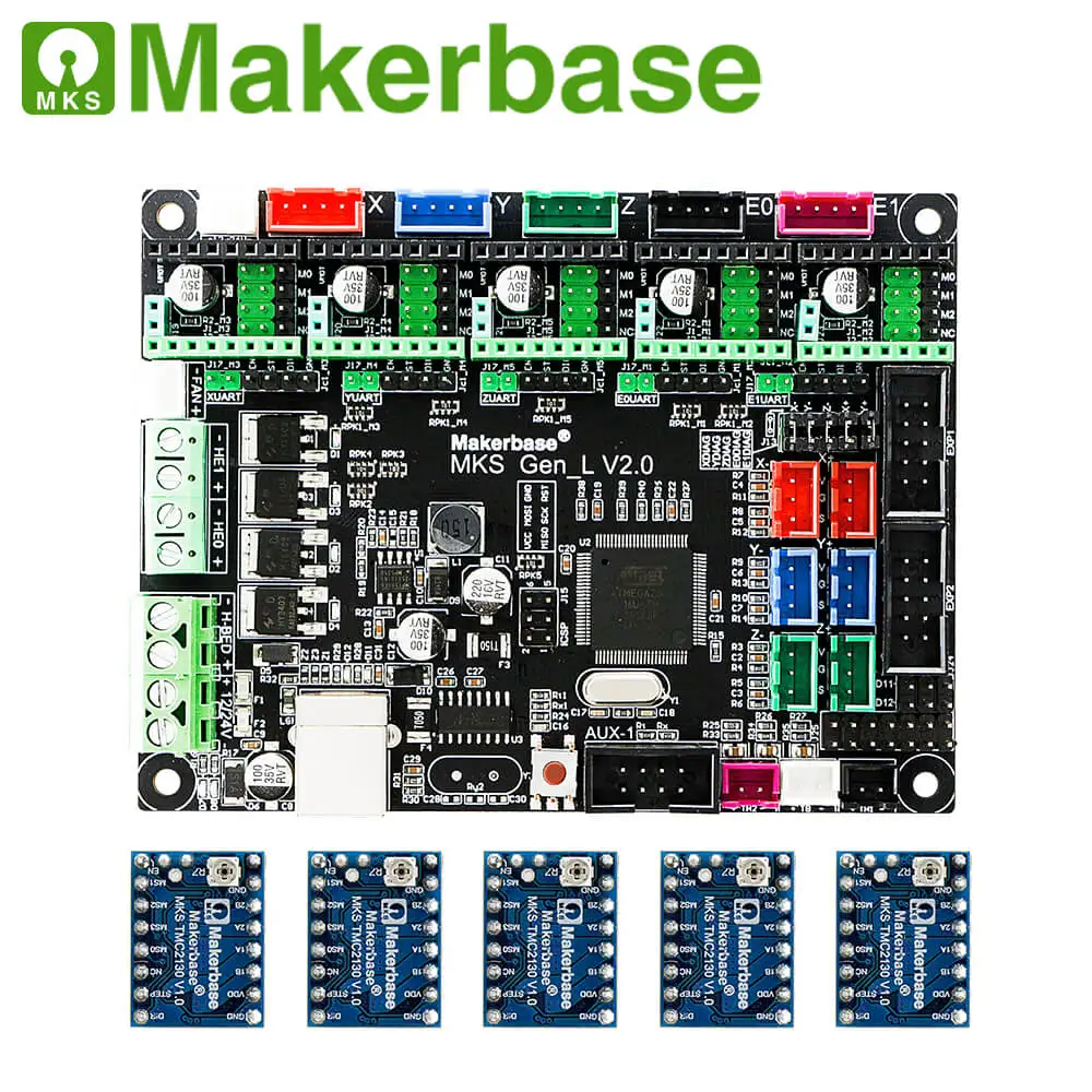 Makerbase 3D Printer Board MKS Gen L Controller Compatible With Ramps1.4/Mega2560 R3 Support ...