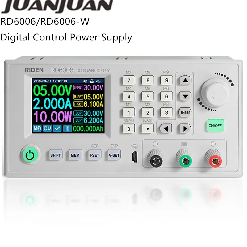 RD6006 RD6006W 모듈 벅 전압 변환기 전압계 S06A 케이스 60V/6A DC 전압 USB WiFi 전류 스텝 다운 ...