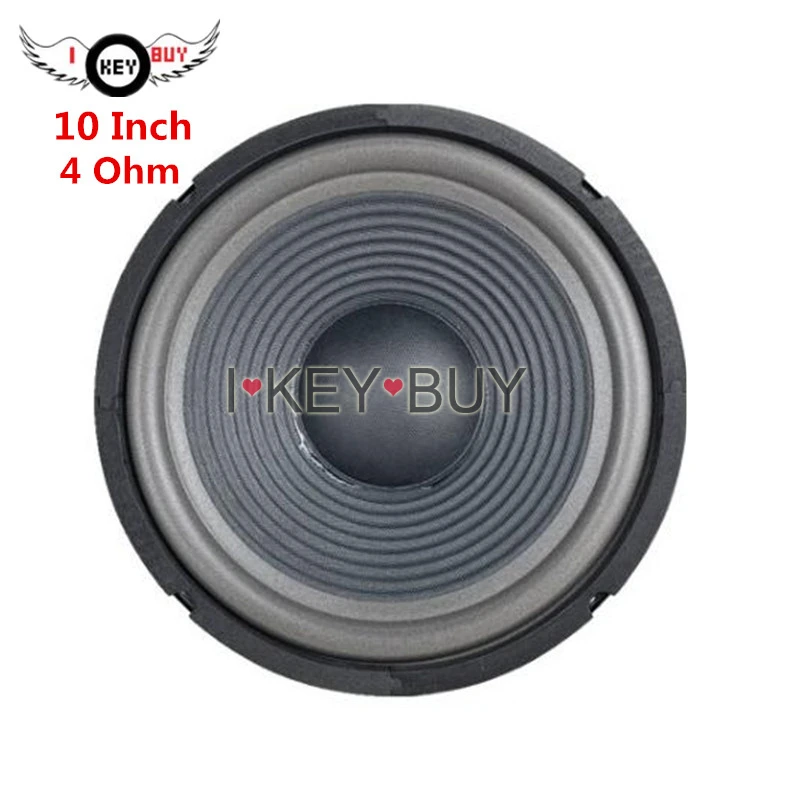 자동차 서브우퍼 폼 엣지 페이퍼 콘, 10 인치, 4 Ohm, 255mm, 베이스 스피커 우퍼, 80w, 블랙, 신제품| | - AliExpress