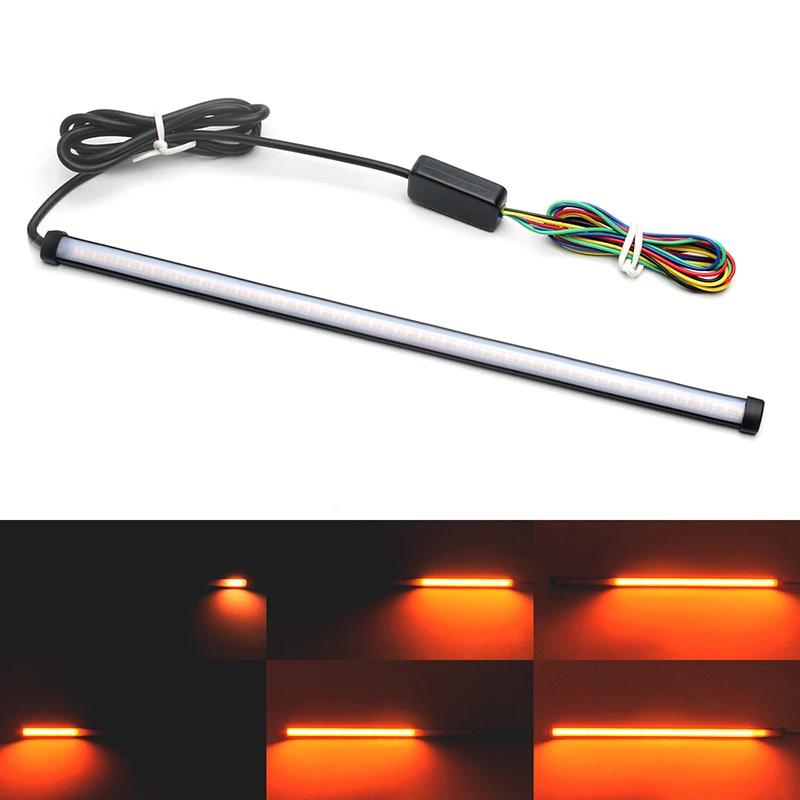 30CM Car Flexible Switchback LED Knight Rider Strip Light For Headlight ...