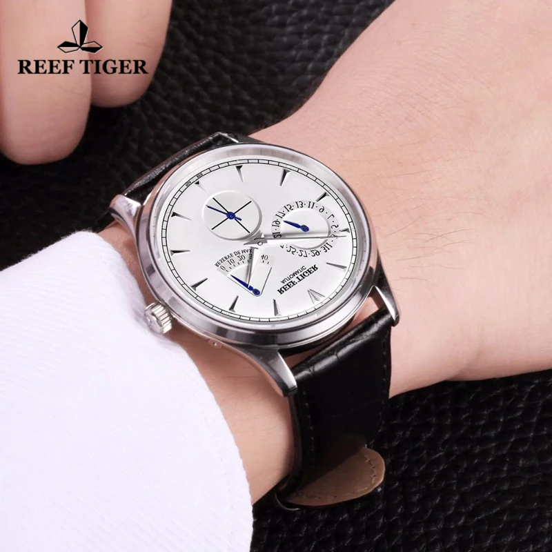 Reef Tiger/RT Reloj de negocios para hombre, elegante reloj mecánico ...