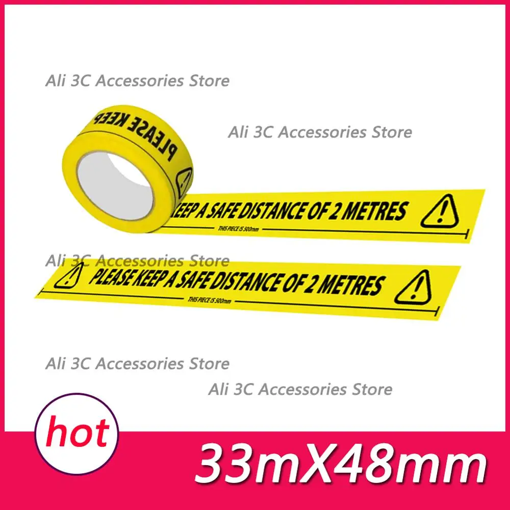 Safety Floor Sign Decal Sticker 1 Roll for Crowd Control Guidance ...