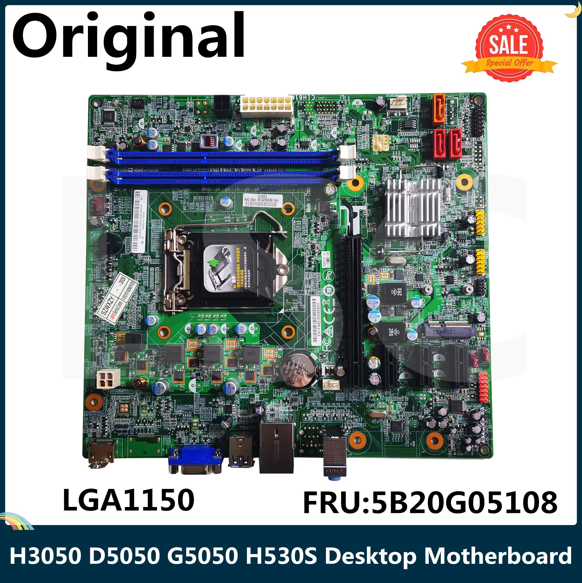 LSC 새로운 레노버 H3050 D5050 G5050 H530S 데스크탑 마더 보드 CIH81M H81H3 LM V:1.0 ...