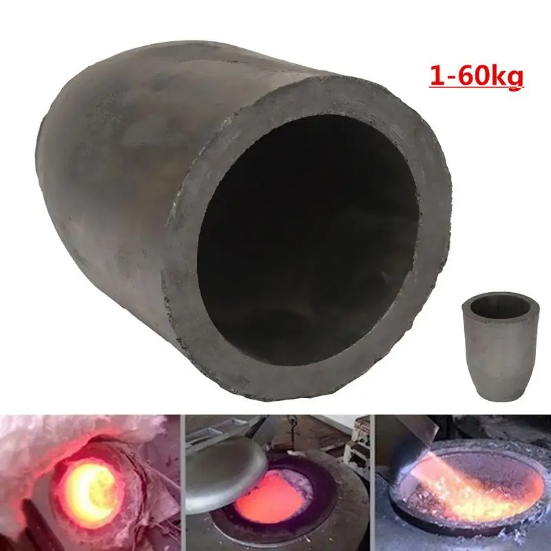 1-5kg-Foundry-Clay-Crucibles-Black-Cup-Torch-Melting-Casting-Refining ...