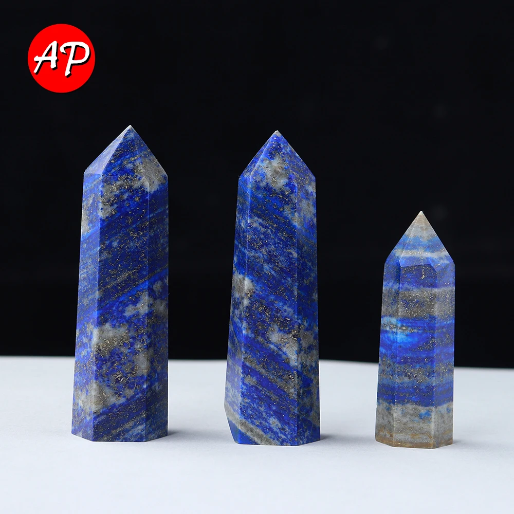 5 8cm Natural Quartz Column Lapis Lazuli Crystal Point Therapeutic ...