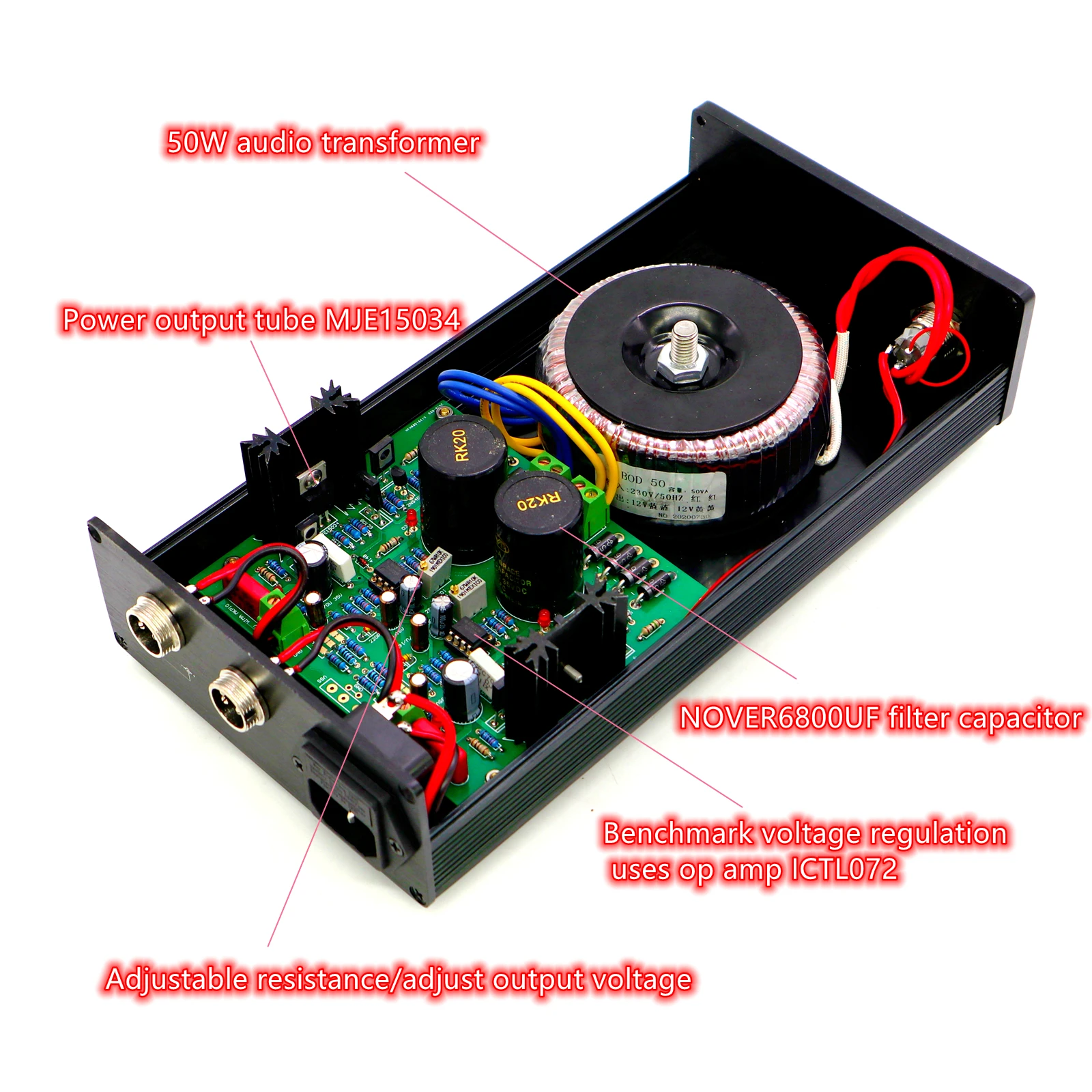 50W Toroidal Transformer 2 Way output Linear power supply STUDER 900 ...