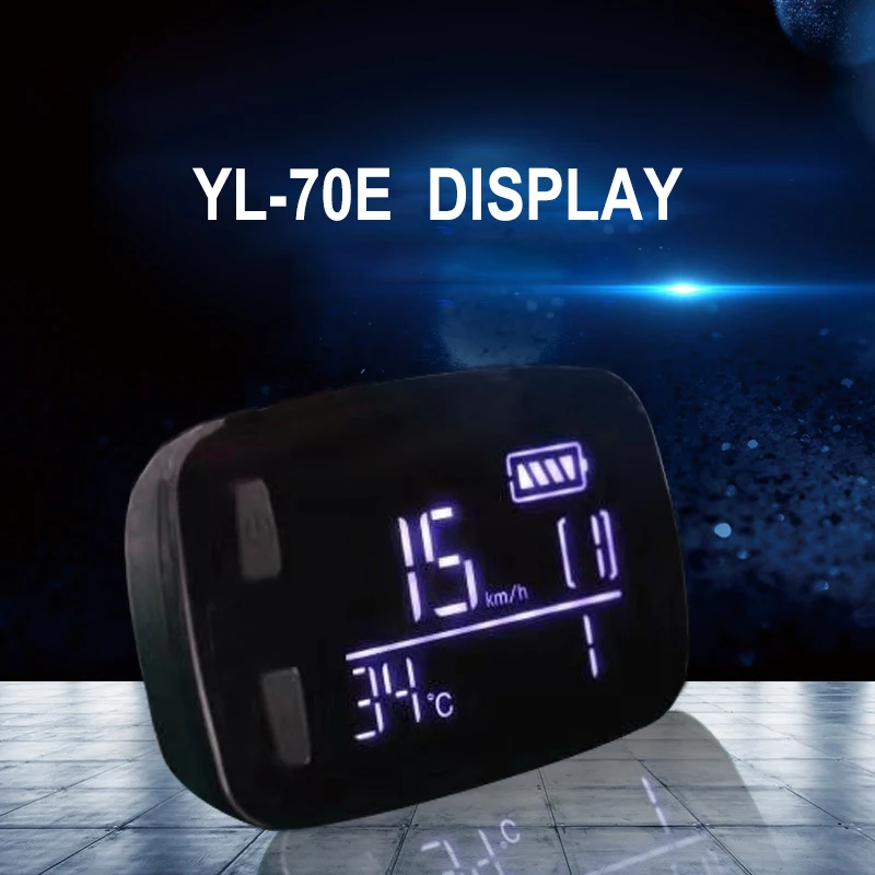 YL-70E LCD Display Electric Bike Instrument Monitor e-Bike Speeder ...