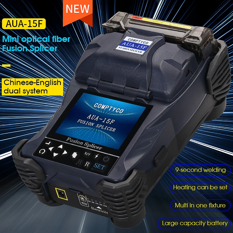 2021 New Aua-15f Fully Automatic Mini Optic Fiber Fusion Splicer ...