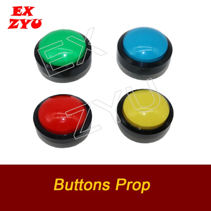 Colorful Plastic Button Prop Escape Room Game Press the buttons to ...