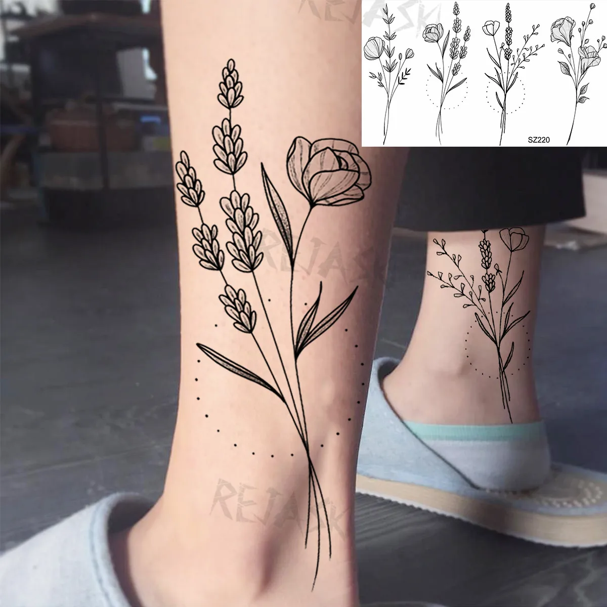 Poppy Foot Tattoo