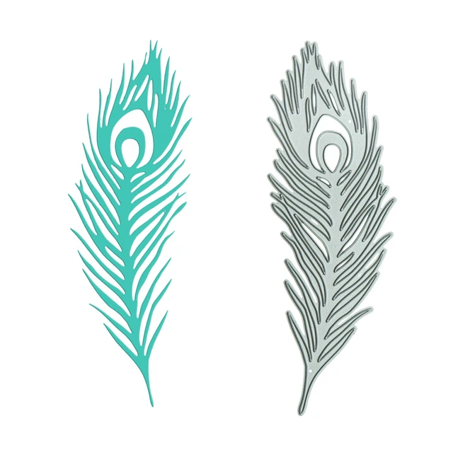 Peacock Feather Silhouette