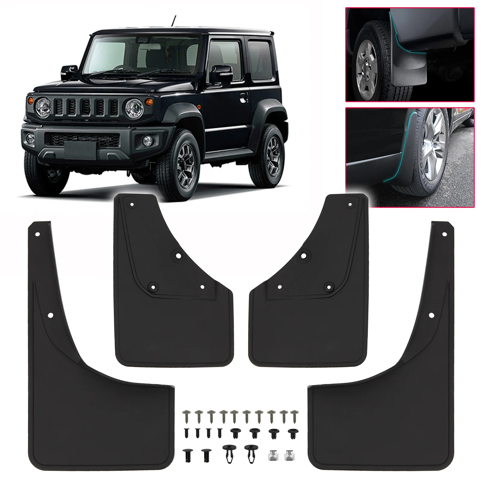 4X Car Mudguards Mud Flaps Splash Guards For Suzuki Jimny Sierra JB64 ...