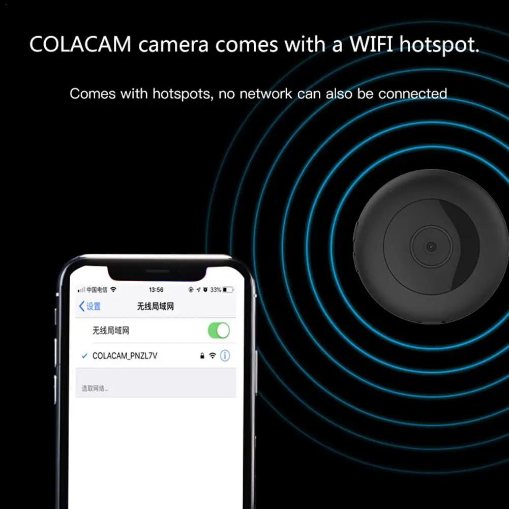 1080P Мини Wi-Fi камера H11 Магнитная микро камера ночного видения ...