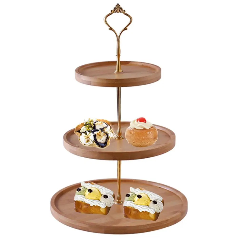 3 Tier Dessert Trays Multifunctional Wooden Fruit Dishes Candy Trays ...